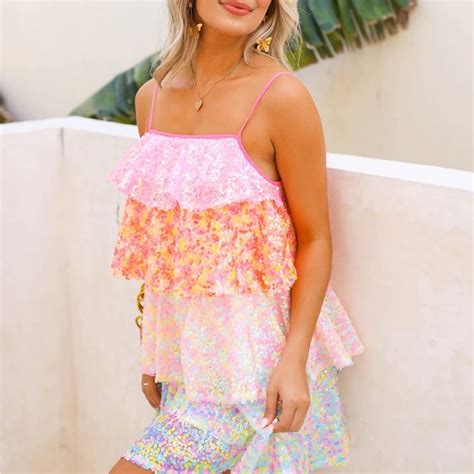 Buddy Love Dresses Buddylove Disco Tiered Sequin Short Dress Poshmark