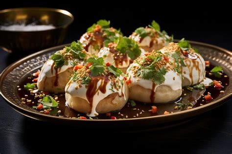 Tempting Chaat Masala Dahi Puri The Popular Fast Dahi Puri Picture