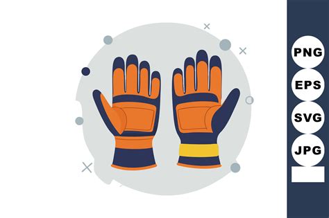 Protective Work Gloves Safety Equipment Graphic By Designvectx