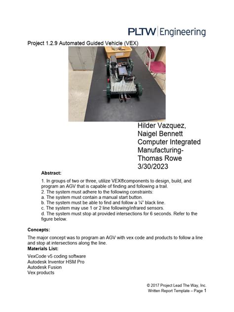 129 Agv Lab Write Up Pdf Computing