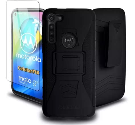 Funda Protector P Moto G8 Power Uso Rudo Clip Mica Mercadolibre
