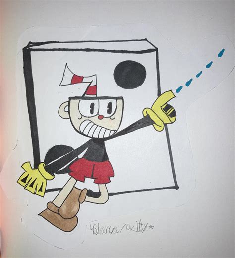 Old Fanart Of Cuphead I Made During The Summer Might Redraw This One