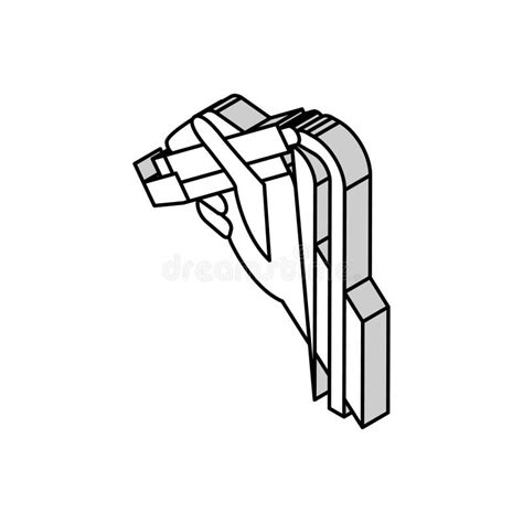 Dye Laser Isometric Icon Vector Illustration Stock Vector