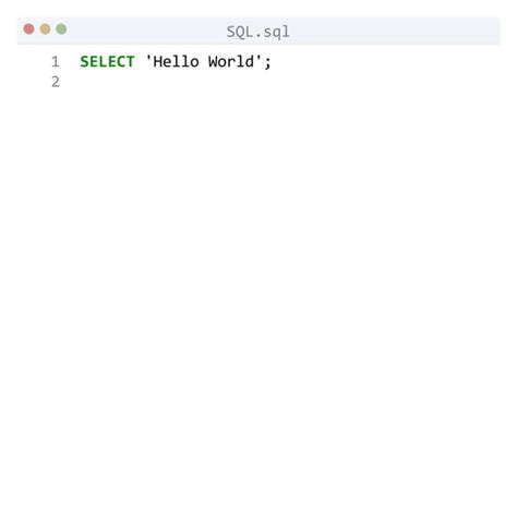 Hack Language Hello World Program Sample Editor Window Stock Vector By