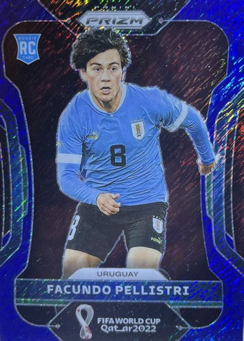 Facundo Pellistri 2022 Prizm World Cup Blue Shimmer 275 Price Guide