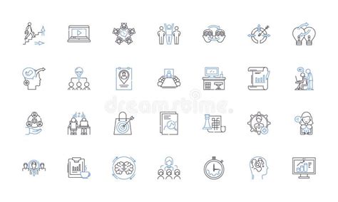 Marketing Tactics Line Icons Collection Branding Advertising Campaigns Promotions Sales