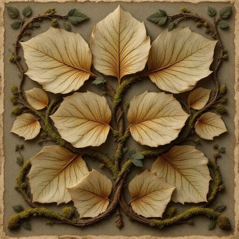 Free Symmetrical Leaf Pattern Image Botanical Symmetrical Vintage Download At Stockcake