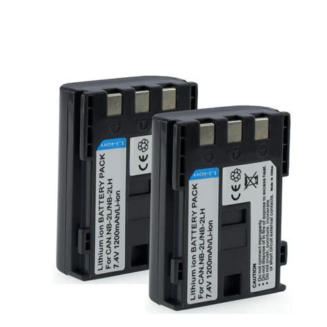 2X Battery For CANON EOS 350D 400D D350 D400 PC1018 NB-2JH E160814 ...
