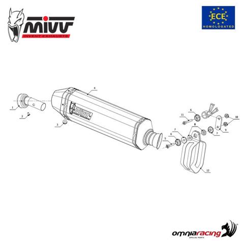 Mivv Exhaust Slip On Speed Edge Approved Black Steel Ktm 1290
