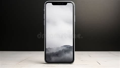 Modern Smart Phone Design With Wireless Technology And Touch Screen