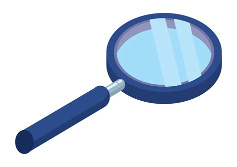 Magnifying Glass Isometric 10428111 Vector Art At Vecteezy