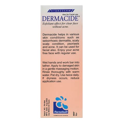 Dermacide Soap Bar For Acne Prone Skin 75g