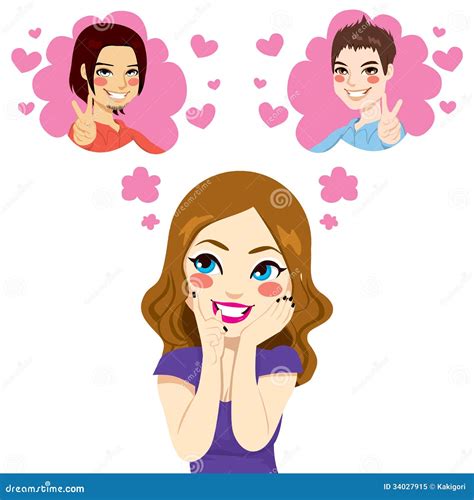 Between Two Loves Stock Vector Illustration Of Hand 34027915