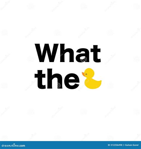 What The Text With Duck Illustration Stock Vector Illustration Of