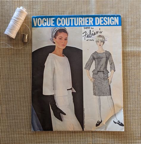 Vogue Couturier Design 1491 By Fabiani Of Italy Rare Vintage Sewing