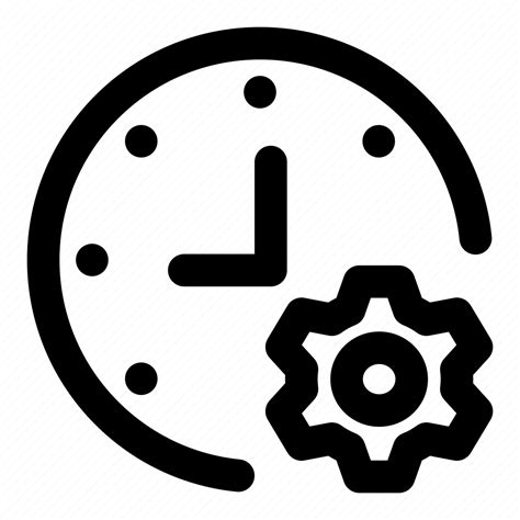 Time Management Efficiency Schedule Manager Cog Gear Icon Download On Iconfinder