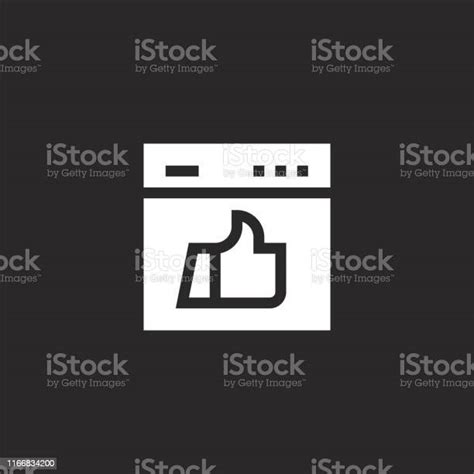 아이콘처럼 웹 사이트 디자인 및 모바일 앱 개발을위한 아이콘처럼 가득 검은 배경에 고립 된 채워진 피드백 및 평가 컬렉션의