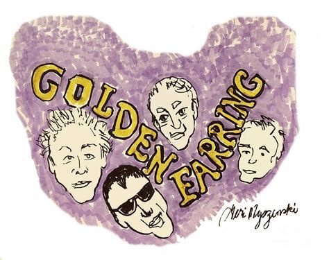 Golden Earring Mixed Media By Geraldine Myszenski Fine Art America