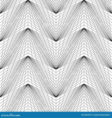 Abstract Linear Geometric Seamless Pattern Stock Vector Illustration Of Background Triangle