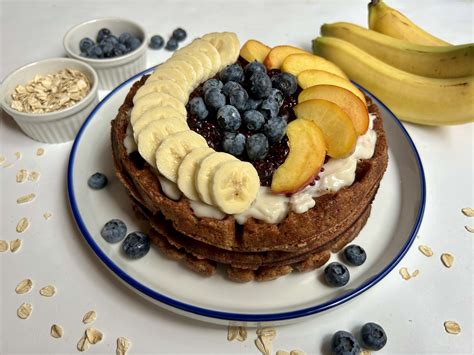 Banana Oat Waffles Gluten Free Minaelles Kitchen