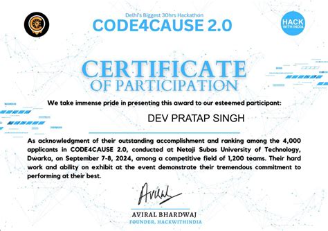 🚀 Had An Amazing Experience Participating In The Code4cause20