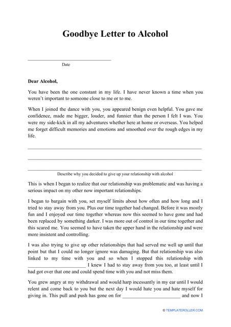 Open Letter From An Alcoholic Person