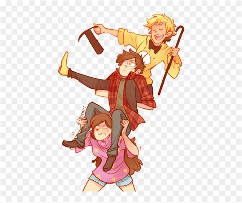 Download Наклейка Bill Cipher X Dipper Pines X Mabel Pines Gravity Falls Dipper Mabel And