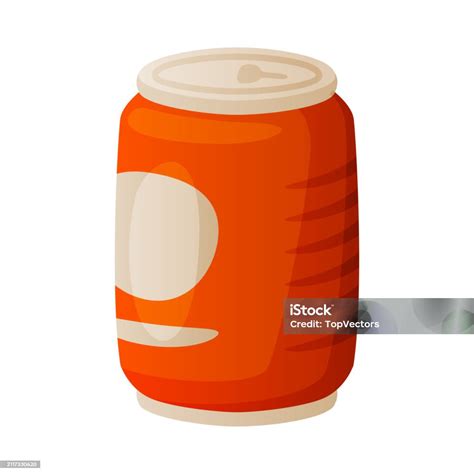 甘味料と香料の加味料入り炭酸水としての缶入りソフトドリンクベクトル図 イラストレーションのベクターアート素材や画像を多数ご用意
