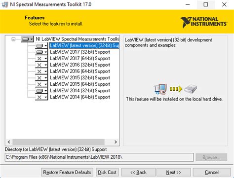 solved ni spectral measurements toolkit for labview 2018` ni community