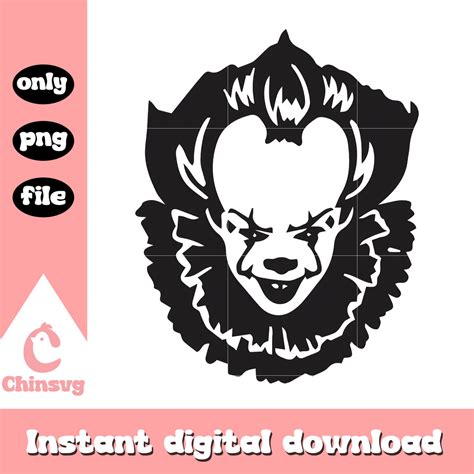 Head Pennywise Horror Png Pennywise Horror Film Png Chinsvg