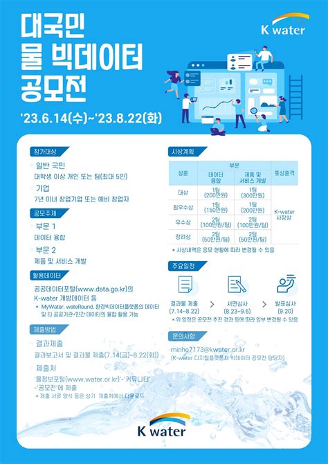 공모전 대외활동 K Water 대국민 물 빅데이터 공모전