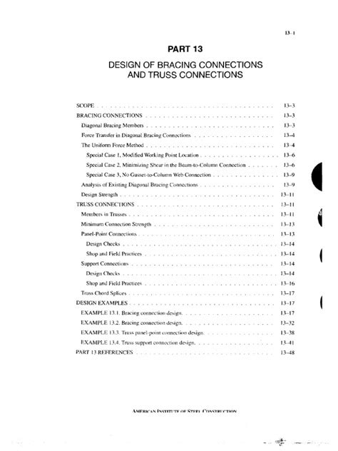 aisc manual ch13 design of connections pdf