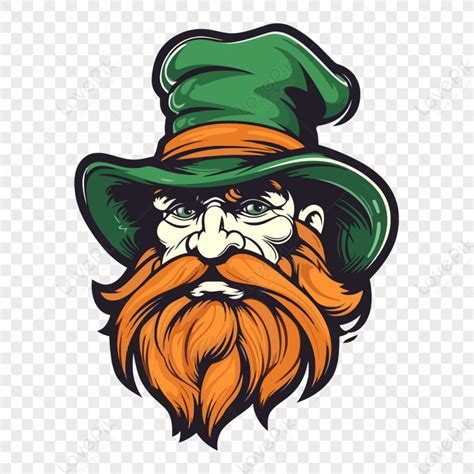 레프리콘 수염 벡터상표클립 아트만화 Png 일러스트 무료 다운로드 Lovepik