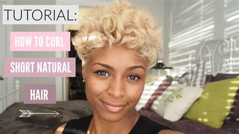 Tutorial How To Curl Short Natural Hair Youtube