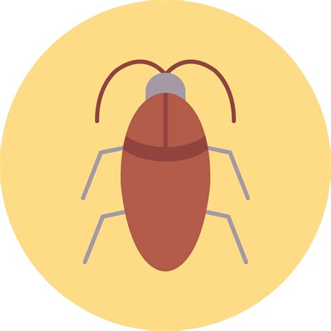 Cockroach Flat Circle Icon 37441405 Vector Art At Vecteezy