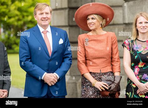 King Willem Alexander And Queen Maxima Of The Netherlands During A