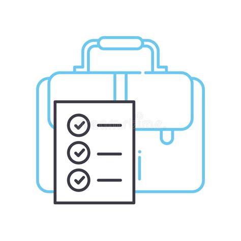 Test Line Icon Outline Symbol Vector Illustration Concept Sign Stock Vector Illustration Of