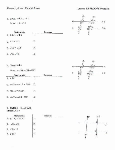50 Geometry Worksheet Beginning Proofs Answers