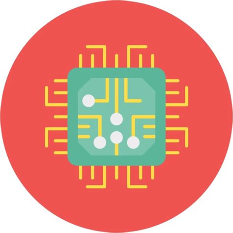 Premium Vector Cpu Processor Vector Illustration Style