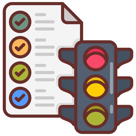 Project Status Traffic Lights Data Stage Report Icon Download