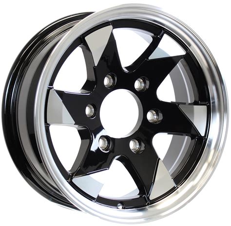 Ascent 15x6 6 5 5 Black Aluminum Trailer Wheel Trailer Set Go