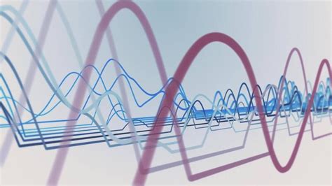 motion background with sine waveforms gently oscillating up and down