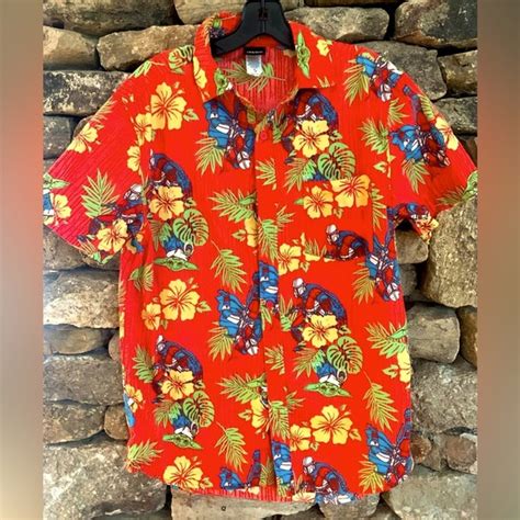 Star Wars Shirts The Mandalorian And Yoda Retro Hawaiian Print