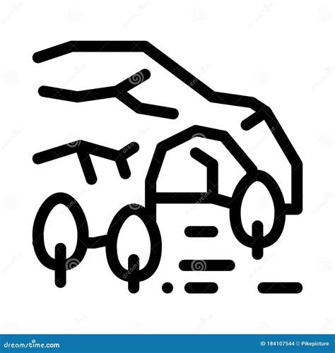 森林图标中山洞矢量图轮廓图 向量例证 插画 包括有 土坎 向量 线路 远征 云彩 投反对票 184107544