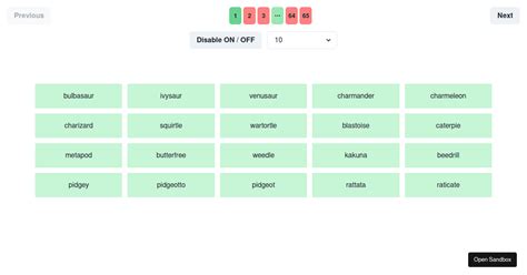 chakra paginator demo forked codesandbox