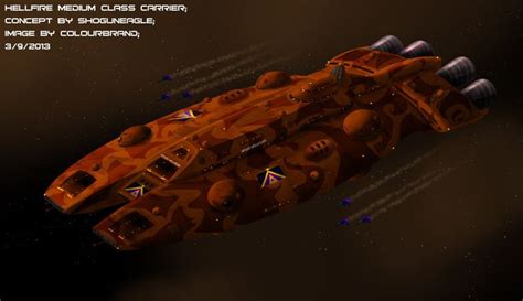 Commissioned Hellfire Class Medium Carrier Concept Ships Starship