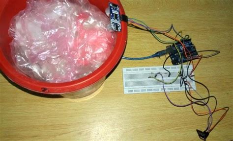 Мониторинг наполненности контейнера с помощью Arduino и Esp8266 схема