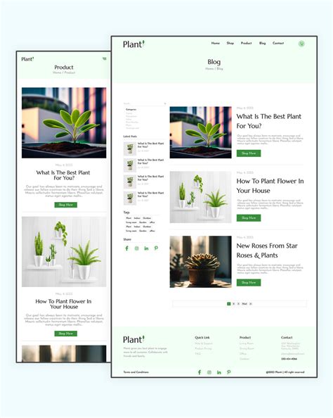 Shopify Plant Ecommerce Website Template Templatemonster