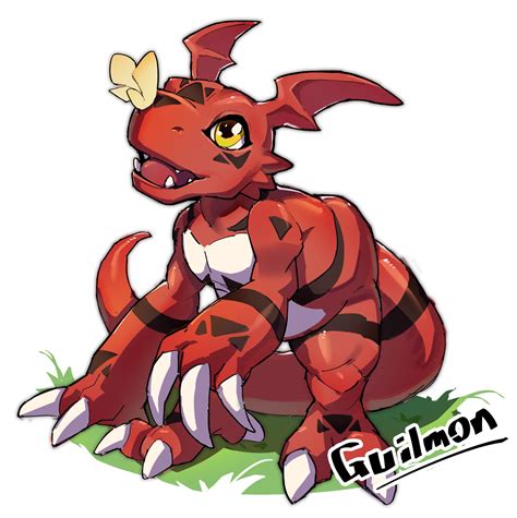 Guilmon Digimon Drawn By Nomiyaria Danbooru