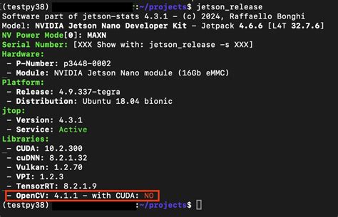 Jetson Jetson Nano Opencv 설치build 및 가속 활성화